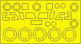 New Ware AM1356 Grumman E-2 C Hawkeye - BASIC Kabuki Masks (for Heller and Eduard Kits)