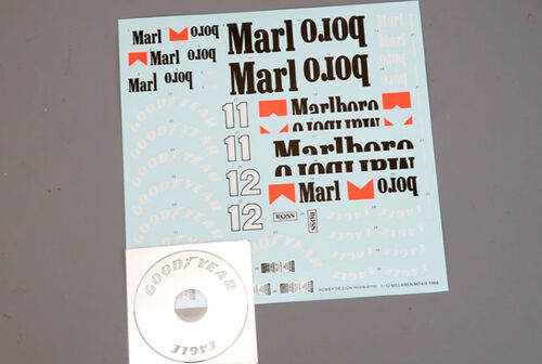Hobby design HD04-0190 McLaren MP4/4 (1988) - Marlboro Decal Set