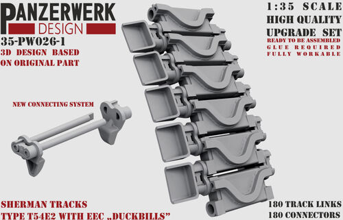 Panzerwerk Design 35-PW026-1 Sherman Tracks Type T54E2 with Duckbills