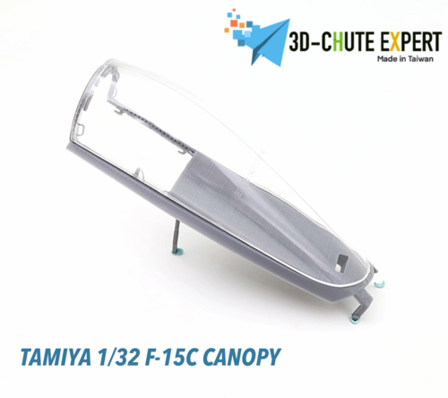 3D-CHUTE EXPERT 0210417 McDonnell Douglas F-15 C/J - Canopy (for Tamiya Kits)