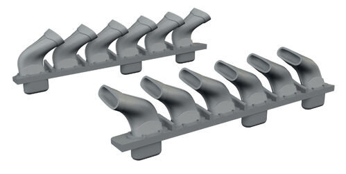 Eduard 672435 Supermarine Spitfire Mk.V - 3D-Printed Six-Stacks Exhaust Fishtail (for Eduard Kits)