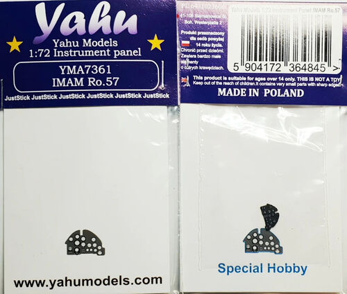 Yahu Models A7361 IMAM Ro.57 - Instrumet Panel (for Special Hobby Kits)