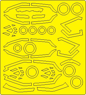New Ware AM1346 Lockheed Martin F-35 C Lightning II - EXPERT Kabuki Masks (for Tamiya Kits)