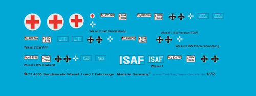 Peddinghaus-Decals 4635 Bundeswehr Wiesel 1 and Wiesel 2 Decal Set