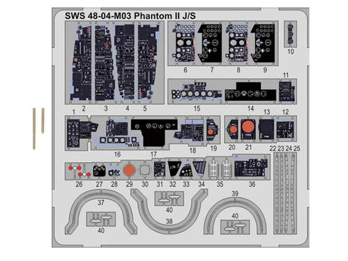 NEW! Zoukei Mura SWS48-04-M03 McDonnell Douglas F-4 J/S - PE Set (for Zoukei Mura Kits)