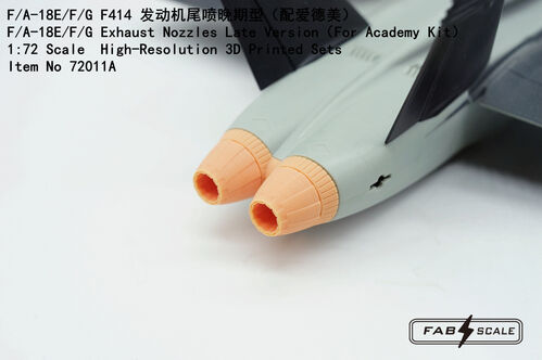 NEW! Fab Scale Fa72011A Boeing F/A-18 E/F and E/A-18 G - Exhaust Nozzles Late Version (for Academy Kits)