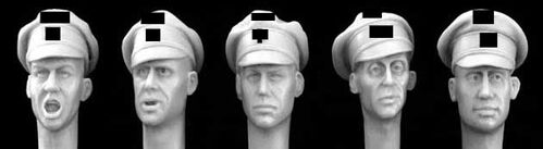 NEW! Hornet GH08 German Waffen SS Officers Crushed Caps Headset