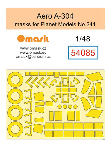 Omask 54085 Aero A-304 - Mask Set (for Planet Models No.241 Kit)