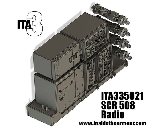 NEW! Inside the Armour ITA335021 US SCR-508 AFV Radio Set (3D-Printed)