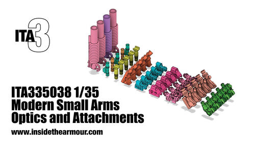 NEW! Inside the Armour ITA335038 Modern Rifle Optics and Accessories (for use with M4 Carbine / Bren-2 and AK74)