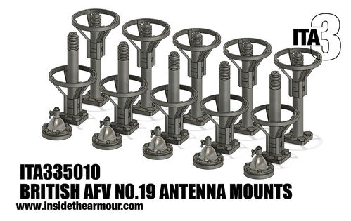 Inside the Armour ITA335010 British AFV Number 19 Antenna Sets (3D-Printed)