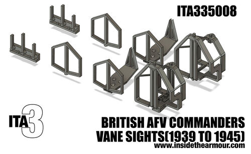 NEW! Inside the Armour ITA335008 British AFV Commander Vane Sights (3D-Printed)