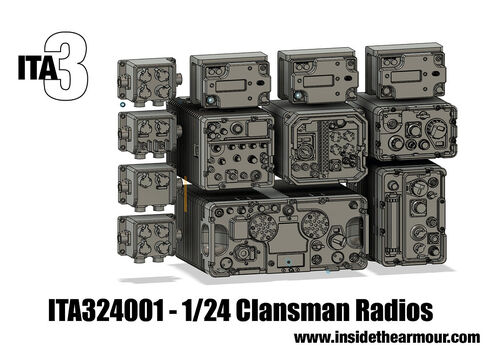 NEW! Inside the Armour ITA324001 Clansman Radios (3D-Printed)