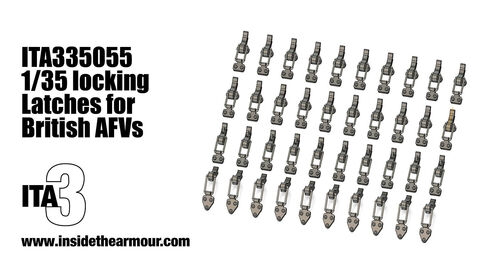 Inside the Armour ITA335055 British Tank Stowage Bin Locking Latches (3D-Printed)