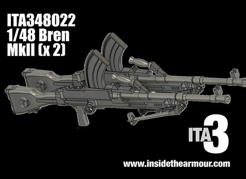 NEW! Inside the Armour ITA348022 Bren Mk.2 (2 pcs / 3D-Printed)