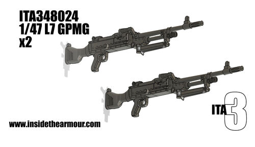 Inside the Armour ITA348024 L7 GPMG (2 pcs / 3D-Printed)