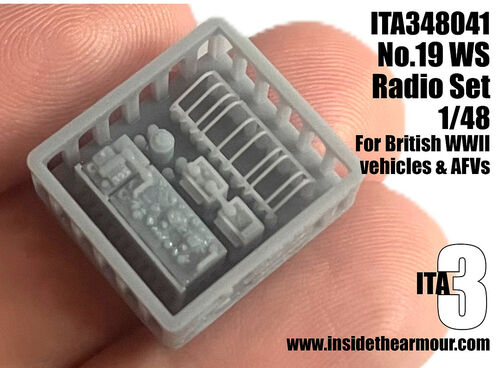 NEW! Inside the Armour ITA348041 British WW2 Number 19 WS Radio (3D-Printed)