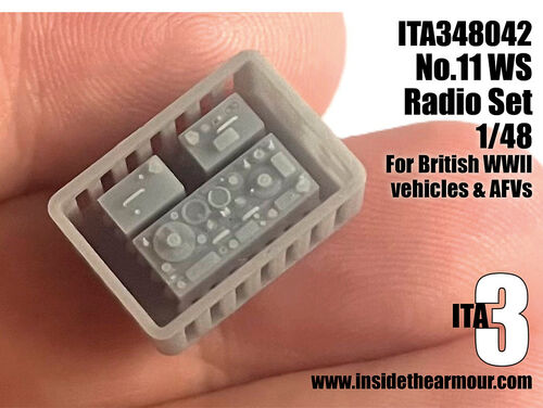 NEW! Inside the Armour ITA348042 British WW2 Number 11 WS Radio - Early (3D-Printed)