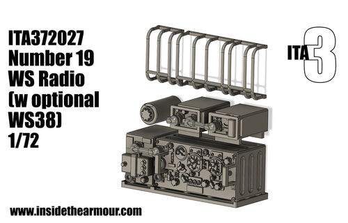 NEW! Inside the Armour ITA372027 Number 19 Radio Set with Optional WS38 (3D-Printed)
