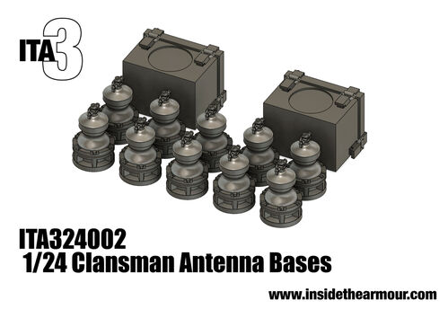 NEW! Inside the Armour ITA324002 Clansman Radio Antenna Bases (inc. TUUAM / 3D-Printed)