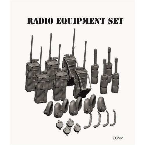 NEW! GG Simulations models ECM-1 Radio Equipment Set - Walkie-Talkies and Radios