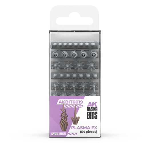 AK-Interactive AKBIT0019 Plasma FX - Basing Bits (3D-Printed / 54 pcs)