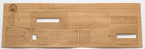 HiSModel D040-O Oak wooden deck for Heller Gladiateur Kit