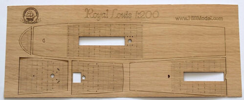 HiSModel D042-O Oak Wooden Deck for Heller Royal Louis Kit