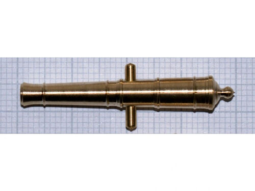 HiSModel G-HiS-033 24-Pounder Gun Bow Chaser (Length - 39 mm)