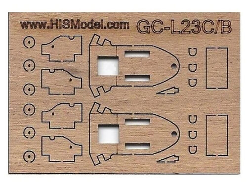 HiSModel GC-004B Guns Carriage for 32-pounder Carronades (2 pcs)