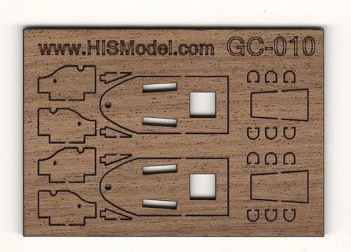 HiSModel GC-010 Guns Carriage for 68 Pounds Carronade (2 pcs)