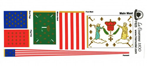 HiSModel F625 Couronne - Set of Flags (for Mantua Kits)