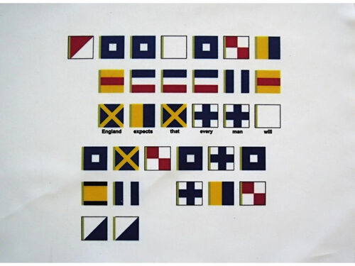 NEW! HiSModel F630 HMS Victory - Nelson´s Signal Flags Set