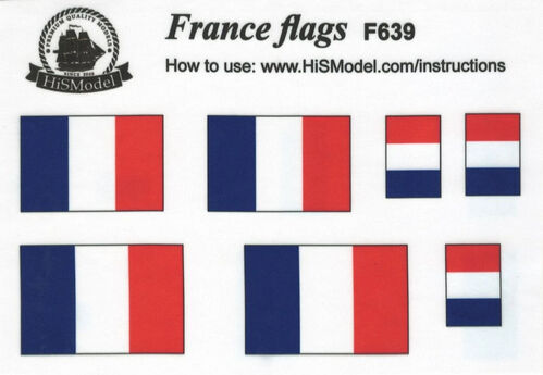 HiSModel F639 French Navy Flags