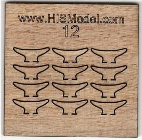 HiSModel BCL12 Wooden Cleat (Width 12 mm)