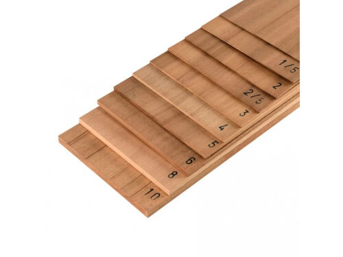 NEW! HiSModel A2350-30 Dibetou - Board Hardwood (3 x 100 x 1000 mm)