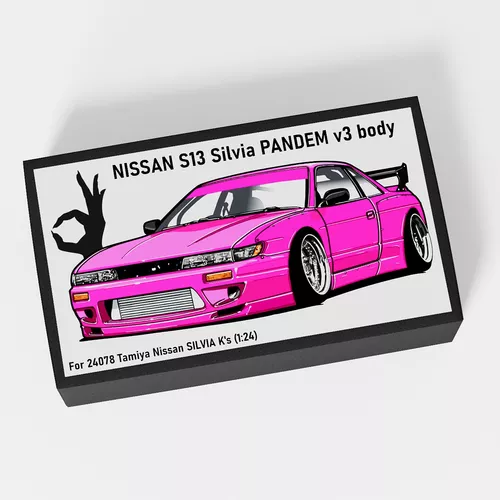 NEW! Scale Stars S124-101 Pandem V3 Body Kit for Tamiya Nissan S13 Silvia