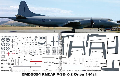 NEW! Old models Decals 0004 Lockheed P-3K/K-2 - Royal New Zealand Air Force