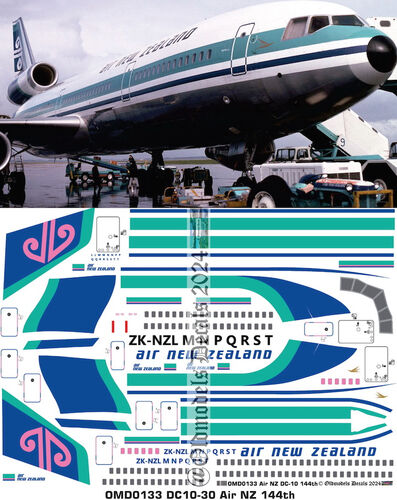 Old models Decals 0133 Douglas DC-10 - Air New Zealand