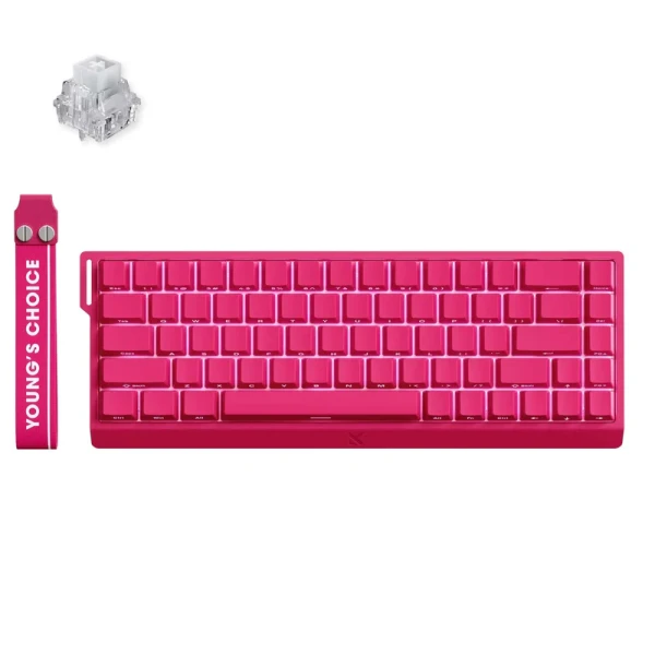Gaming tastatura MCHOSE Ace 68 Hall Effect Magnetic Switch rose red