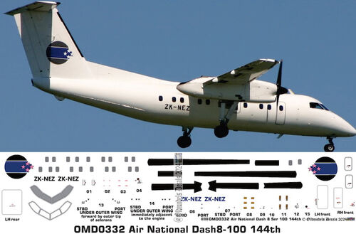 Old models Decals 0332 Bombardier Dash8-100 - Air National