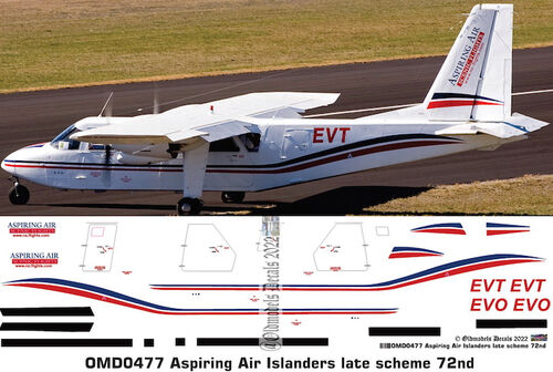 Old models Decals 0477 BN Trislander - Aspiring Air Late Scheme