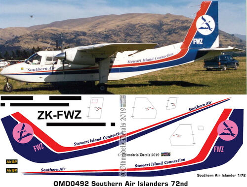 Old models Decals 0492 BN-2 Islander - Southern Air