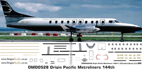 Old models Decals 0528 Swearingen SA-226TC Metroliner - Origin Pacific