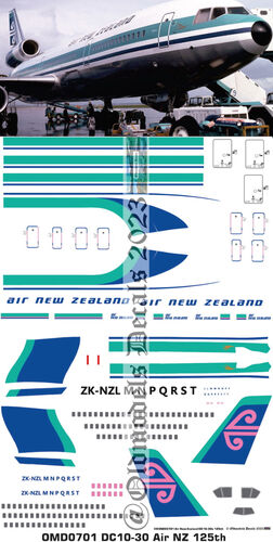 Old models Decals 0701 Douglas DC-10 - Air New Zeeland