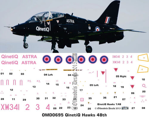 Old models Decals 0695 BAe Hawks - QinteQ