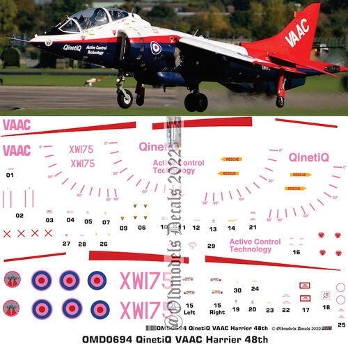 Old models Decals 0694 Harrier - QinteQ VAAC