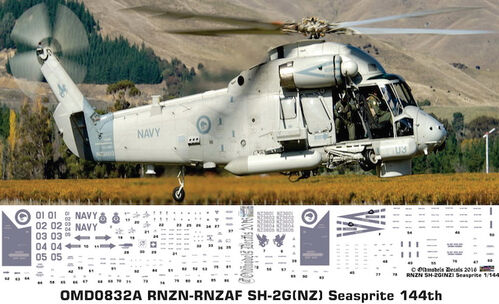 Old models Decals 0832A Kaman SH-2 G (NZ) Seasprite - Royal New Zealand Air Force / RNZN Scheme