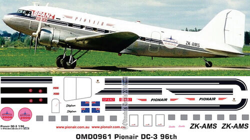 Old models Decals 0961 Douglas DC3 - Pionair