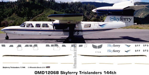 Old models Decals 1206B BN-2 Islander - Skyferry